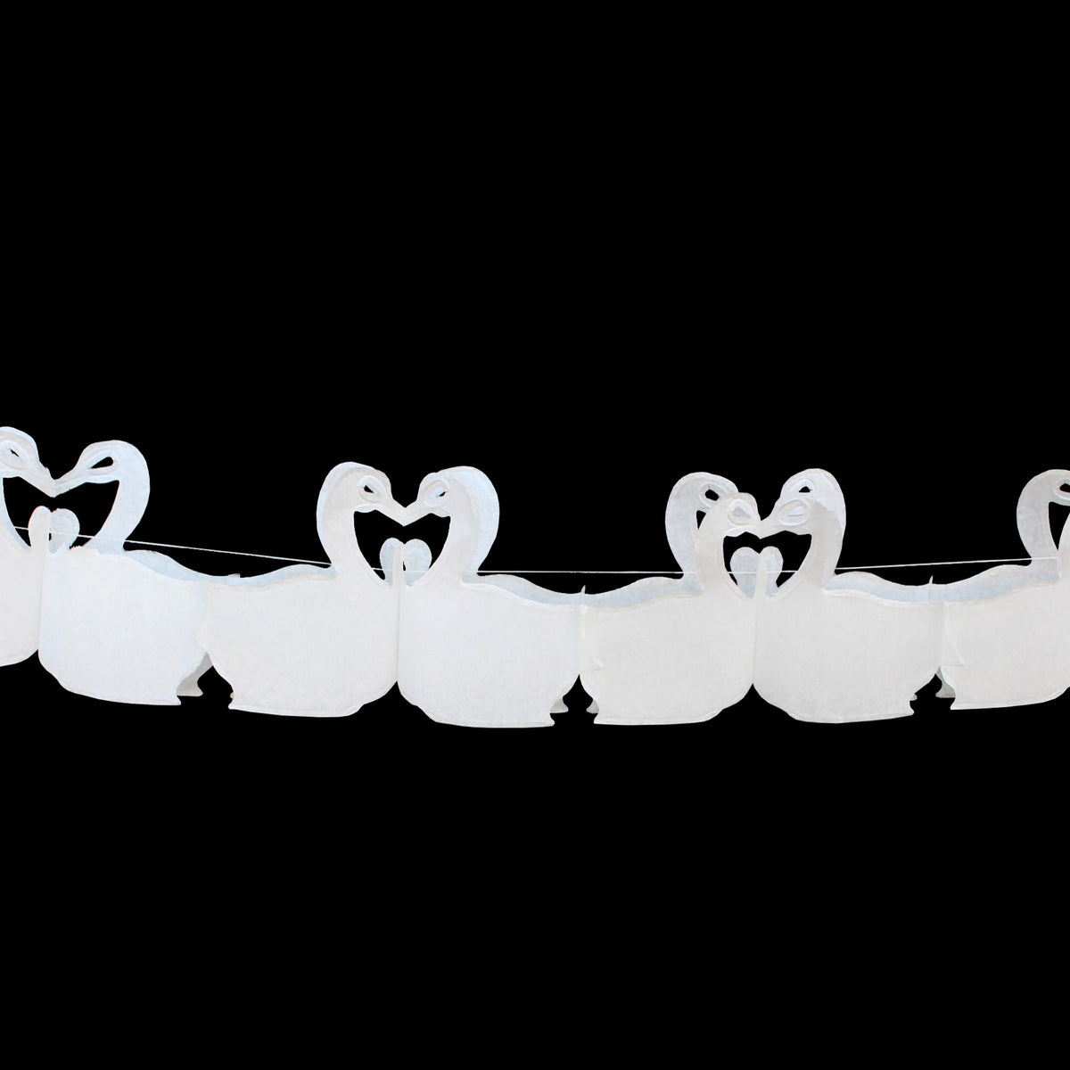 Swan Tissue Paper Garland, 12 Foot - Made in USA – Devra Party Art