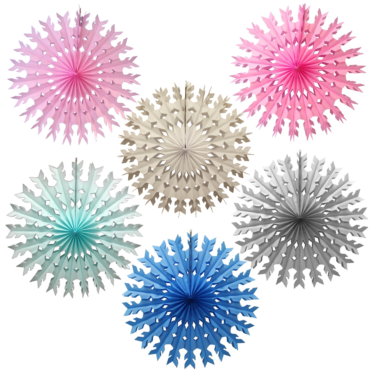22 Inch Tissue Snowflakes (3-pack) – Devra Party Art