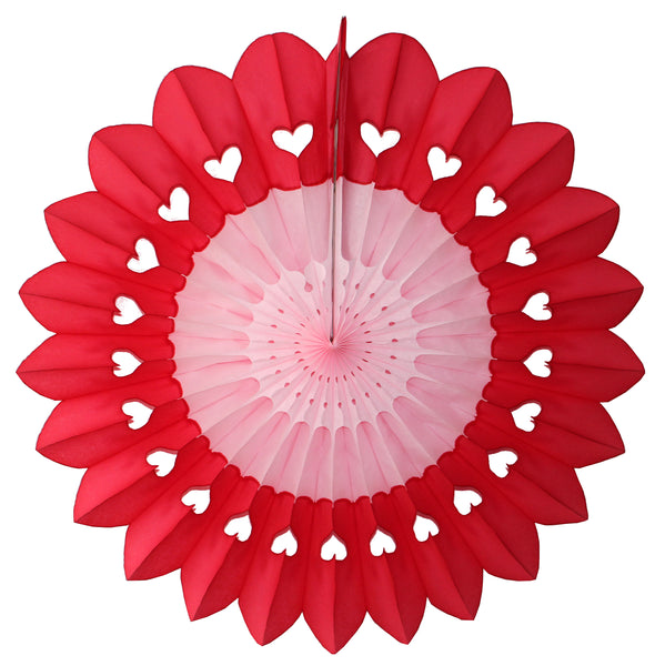 27 Inch Valentine's Day Heart Fans - Made in USA by Devra Party – Devra ...