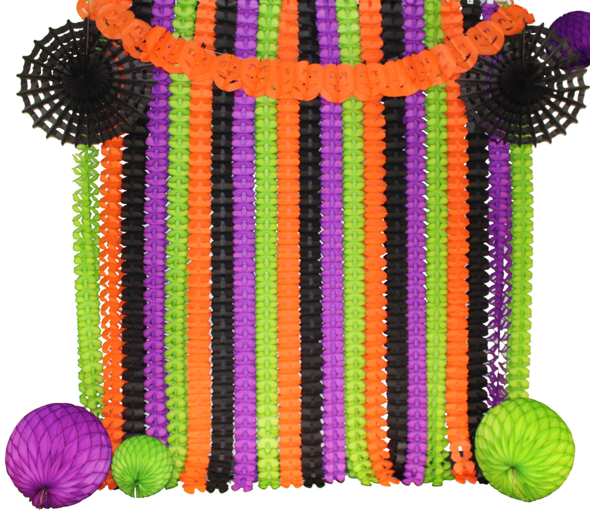 12 Foot Tissue Oval Garland - Made in USA by Devra Party – Devra Party Art