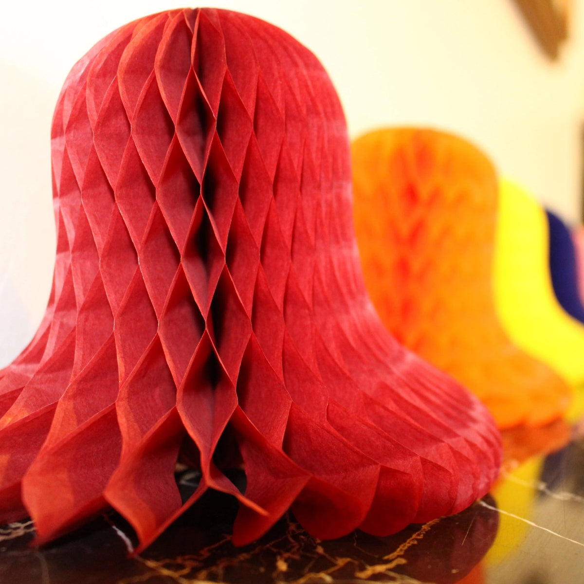 Assorted Honeycomb Tissue Bells - Made in USA – Devra Party Art