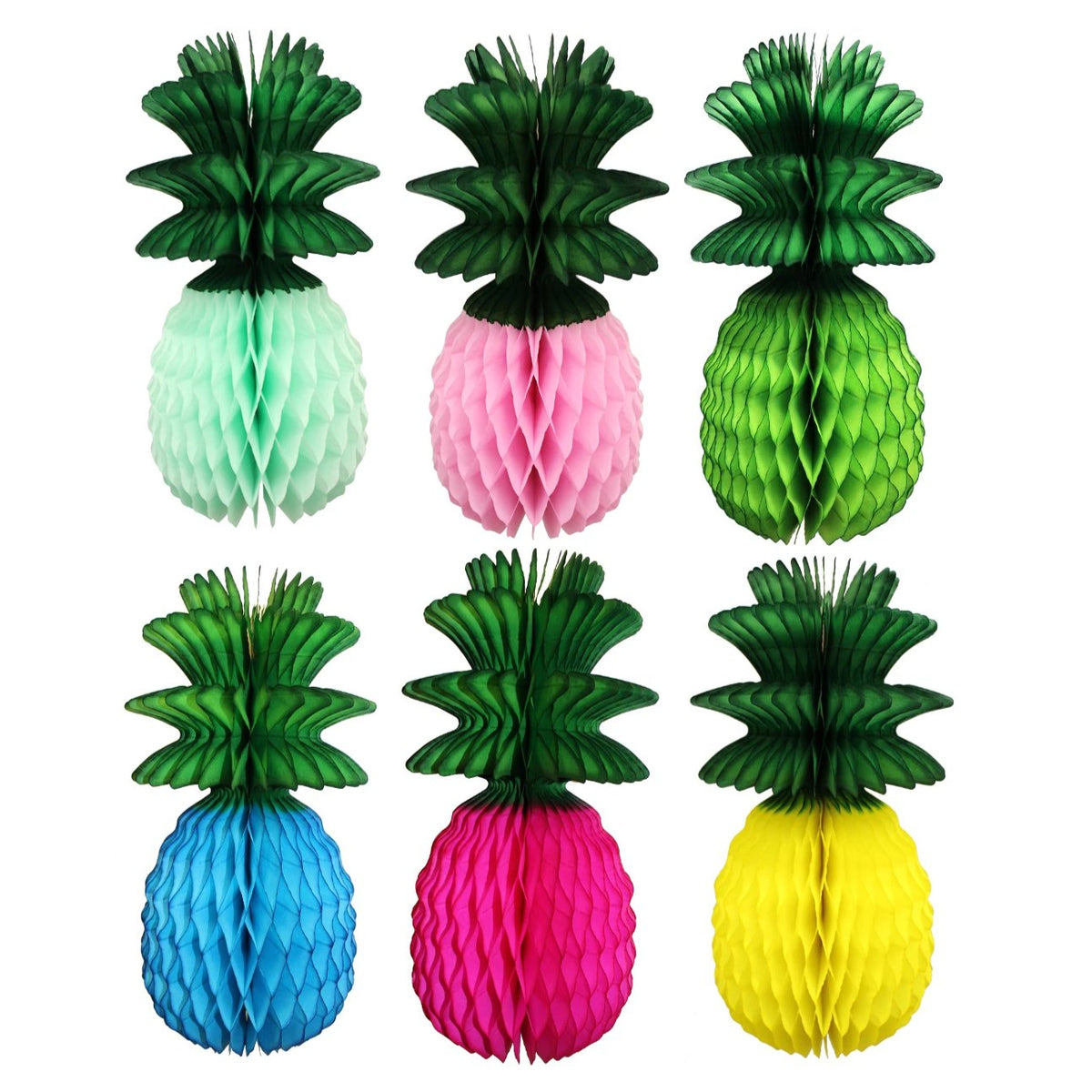 13 Inch Honeycomb Pineapple Decoration - Made in USA – Devra Party Art