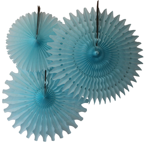 Set of 3 Assorted Tissue Paper Fans - Made in the USA – Devra Party Art